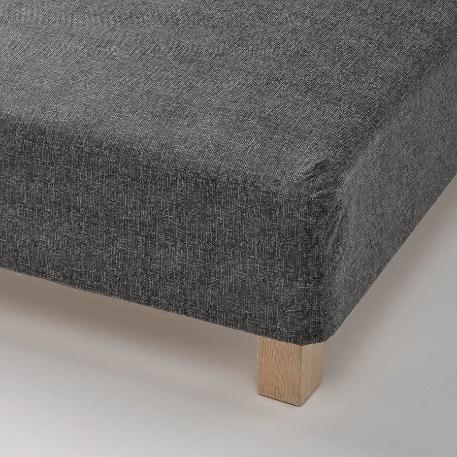 RANDÅSEN bonnell spring mattress base, medium firm/Bremanger grey ...