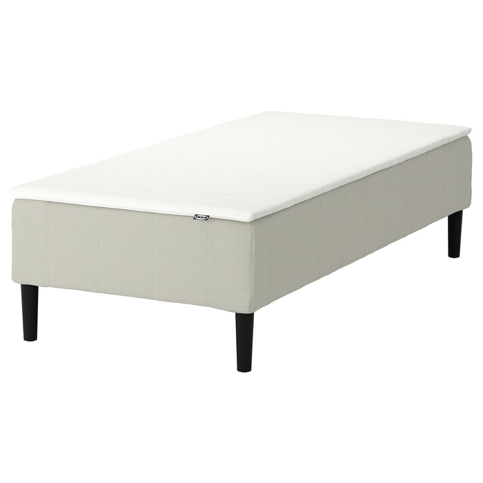 RENFJÄLLET pocket spring mattress base, incl leg and mattress pad firm ...