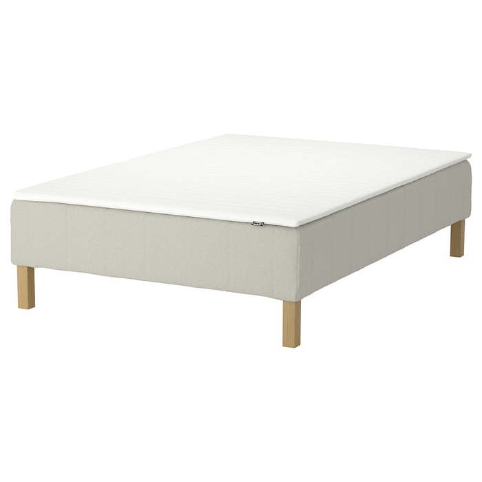 RENFJÄLLET pocket spring mattress base, incl leg and mattress pad firm ...