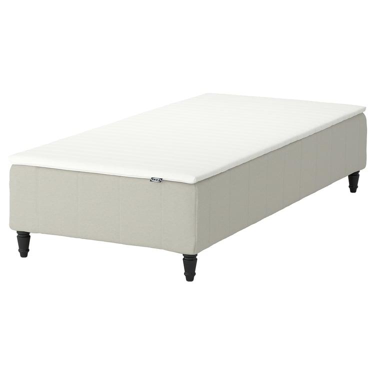 RENFJÄLLET pocket spring mattress base, incl leg and mattress pad firm ...