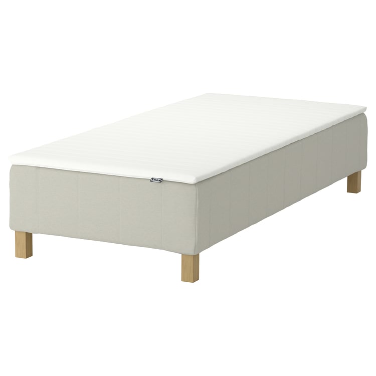 RENFJÄLLET pocket spring mattress base, incl leg and mattress pad ...