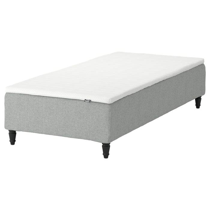 RENFJÄLLET pocket spring mattress base, incl leg and mattress pad ...