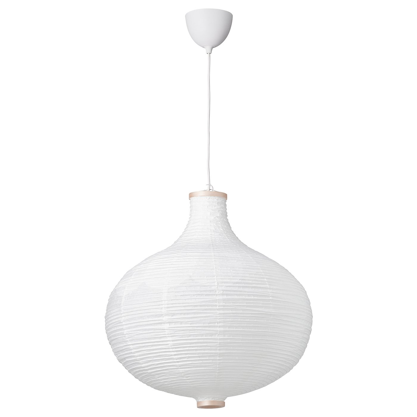 RISBYN / HAVSDJUP pendant lamp, onion shape/white, 57 cm - IKEA Norway