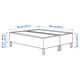 RISHÖJDEN pocket spring mattress bse, 7 zones, incl leg firm/Knisa ...