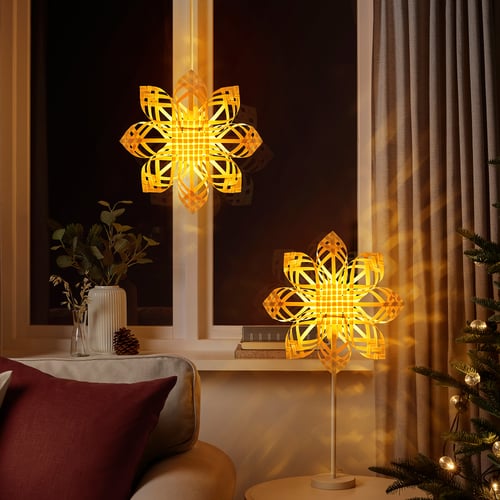 STRÅLA lamp shade, bamboo, 35 cm - IKEA Norway