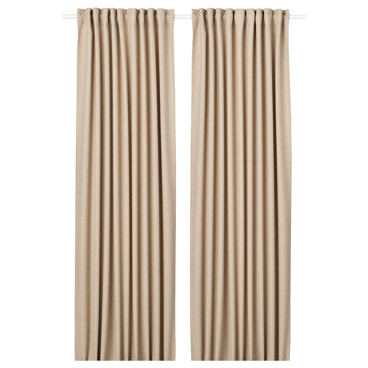 ANNAKAJSA Lysdempende gardiner, beige - IKEA