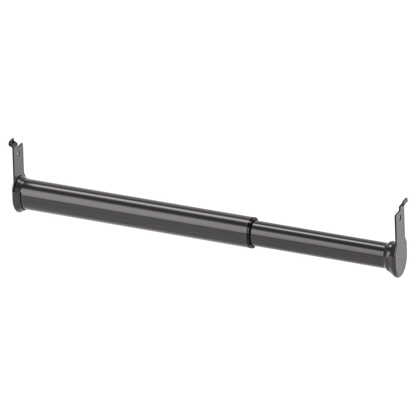 BOAXEL justerbar garderobestang, antrasitt, 20-30 cm - IKEA