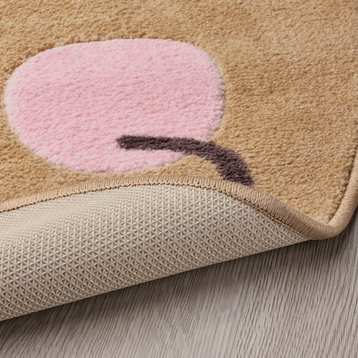 BRUMMIG teppe, pinnsvinformet/brun, 94x150 cm - IKEA