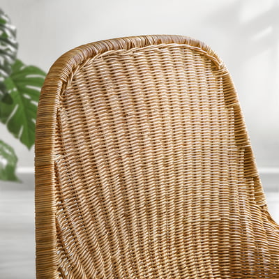 FRYKSÅS stol og fotskammel, rotting/Risane natur - IKEA