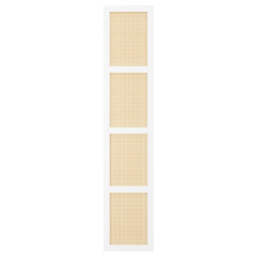 HÖGADAL dør, hvit/flettet bambus, 40x192 cm - IKEA