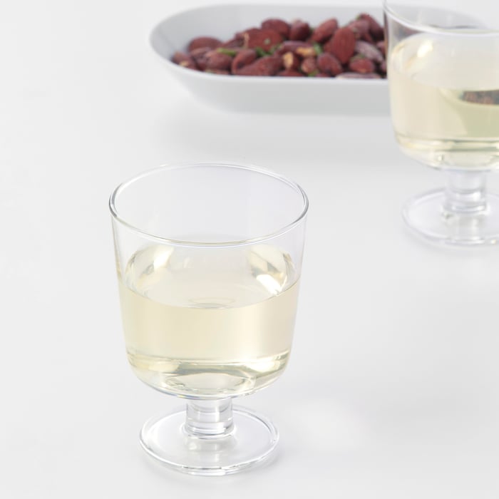 IKEA 365+ glass med stett, klart glass, 30 cl - IKEA