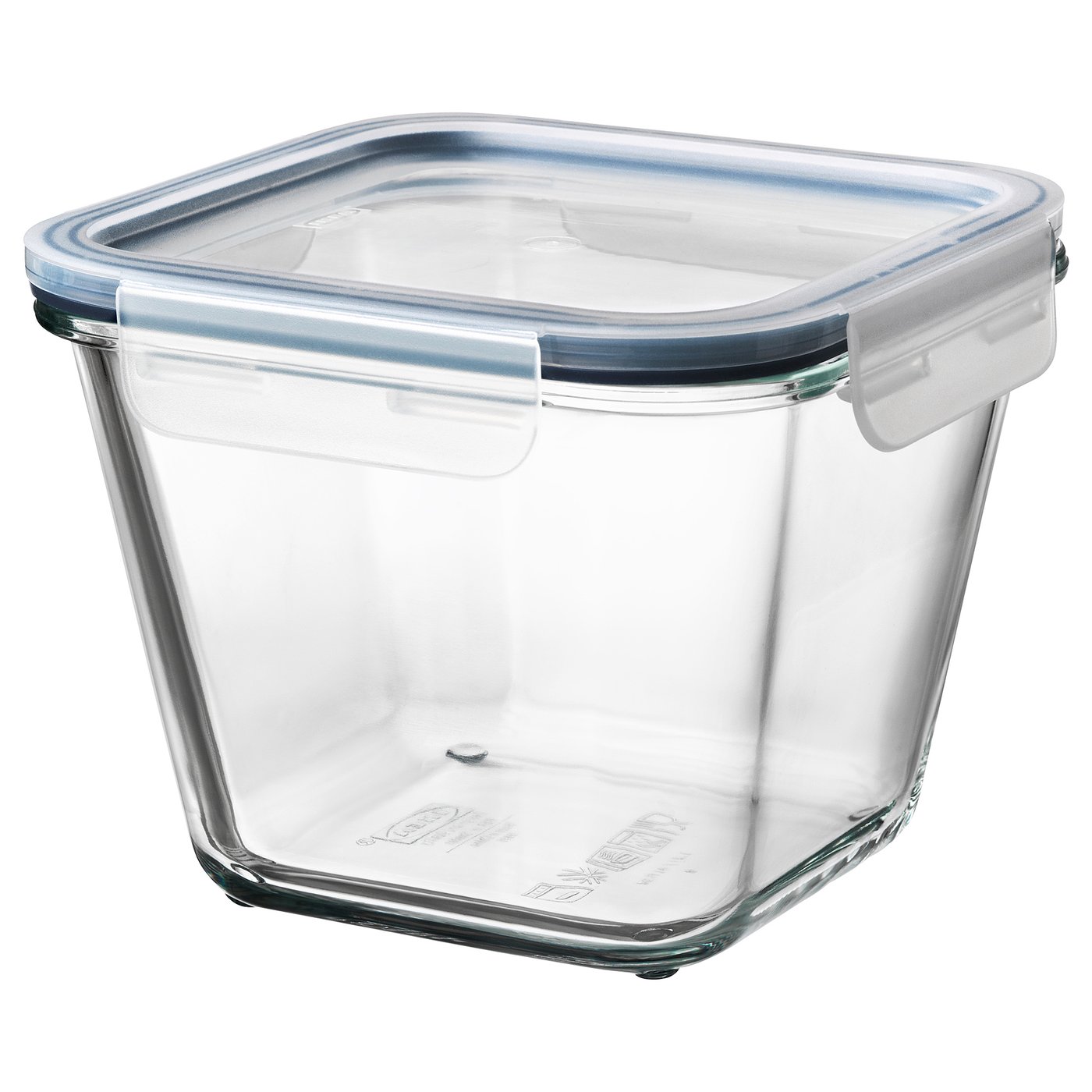 IKEA 365+ matoppbevaring med lokk, firkant glass/plast, 1.2 l - IKEA