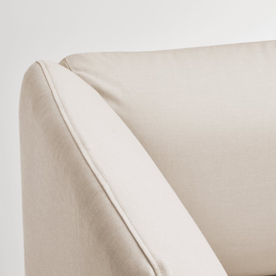 LILLEHEM 2-seters modulsofa, Vissle/beige metall - IKEA
