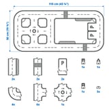 RÄVUNGE bilbane, 23 deler - IKEA