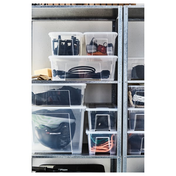 SAMLA Kasse, transparent, 39x28x14 cm/11 l - IKEA