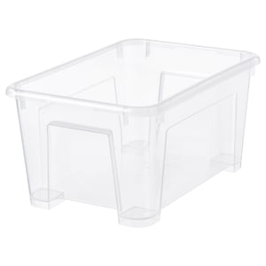 SAMLA Kasse, transparent, 28x19x14 cm/5 l - IKEA