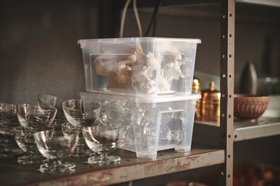 SAMLA kasse, transparent, 28x19x14 cm/5 l - IKEA