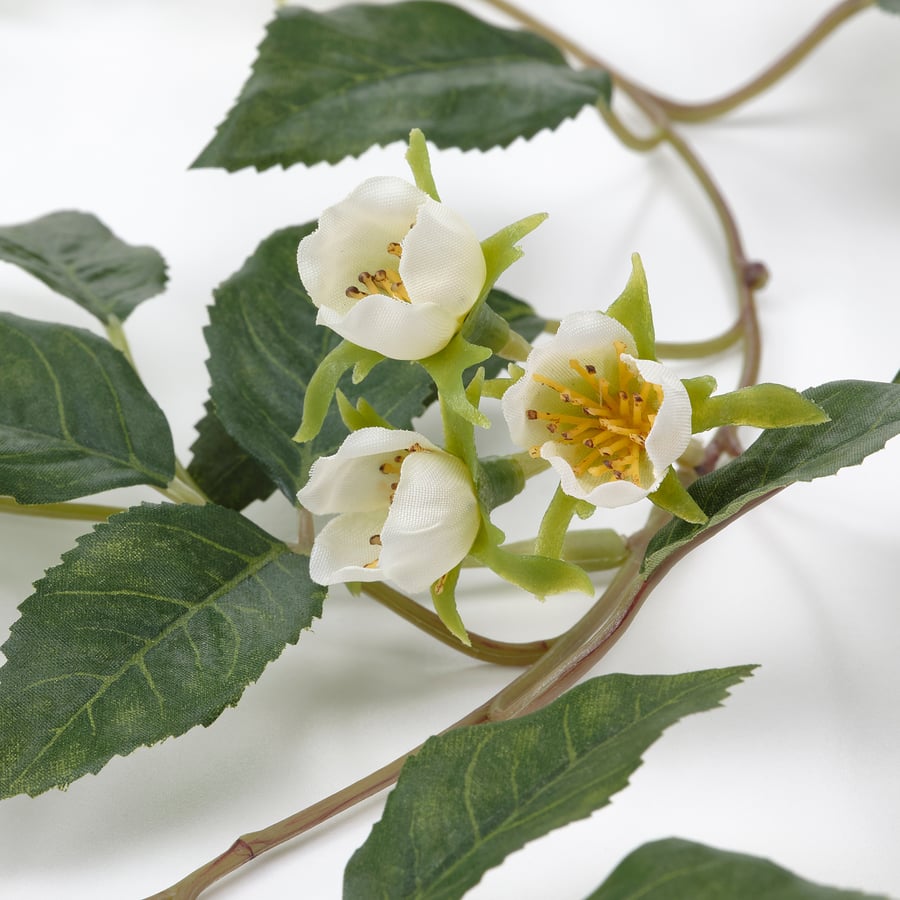 SMYCKA kunstig girlander, inne/ute rose/hvit, 1.5 m - IKEA