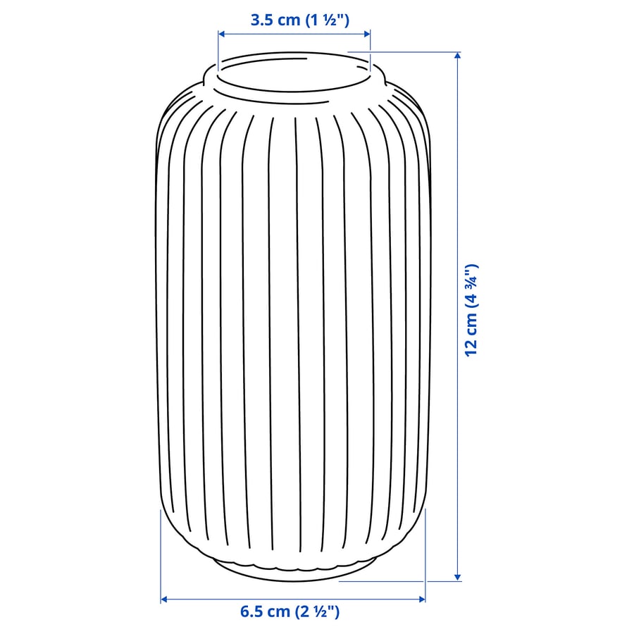 STILREN vase, hvit, 12 cm - IKEA
