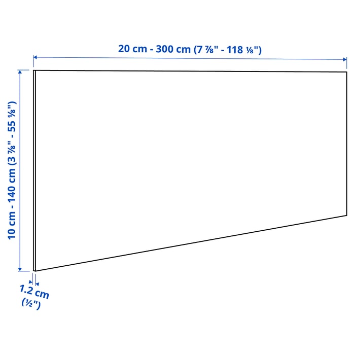 TÄRNHULT spesialtilpasset veggplate, antrasitt steinmønstret ...