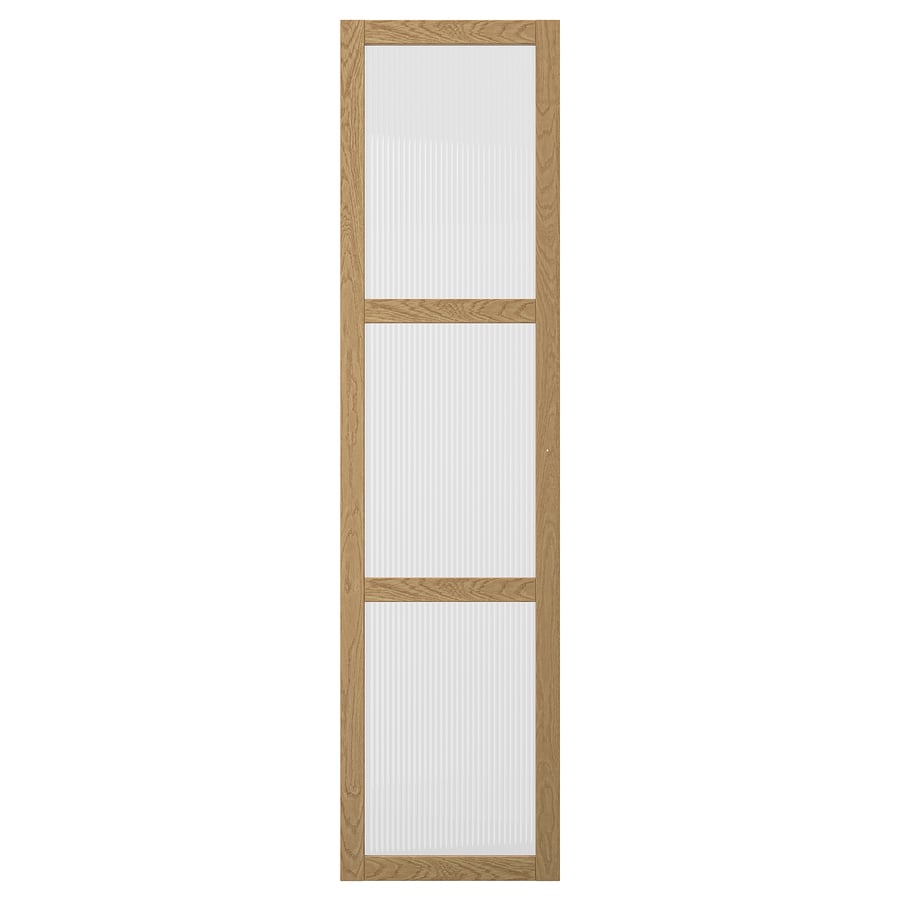 TONSTAD dør, eik/finer glass, 50x195 cm - IKEA