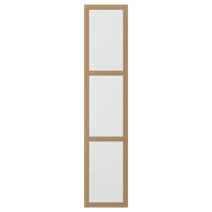 TONSTAD dør, eik/finer glass, 50x229 cm - IKEA