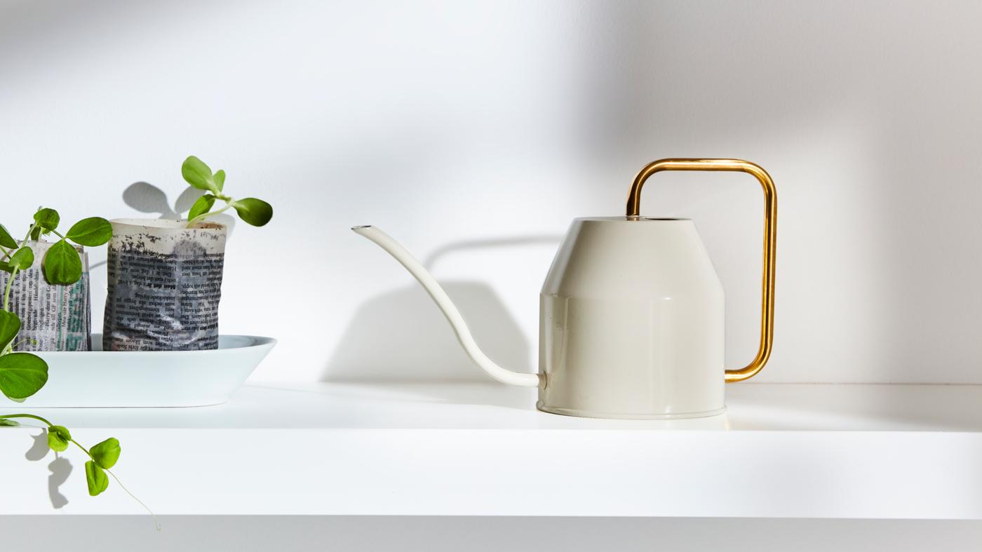 Vannkanne Og Blomster Utklipp Vannkanner Til Vanning Av Blomster Og