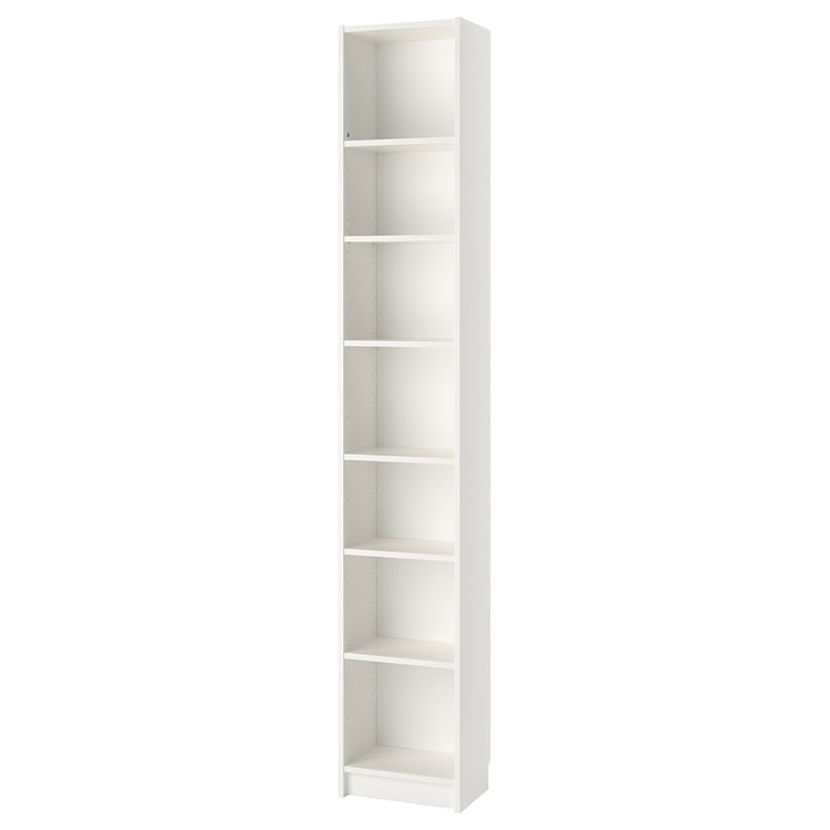BILLY bookcase with height extension unit, white, 40x28x237 cm - IKEA