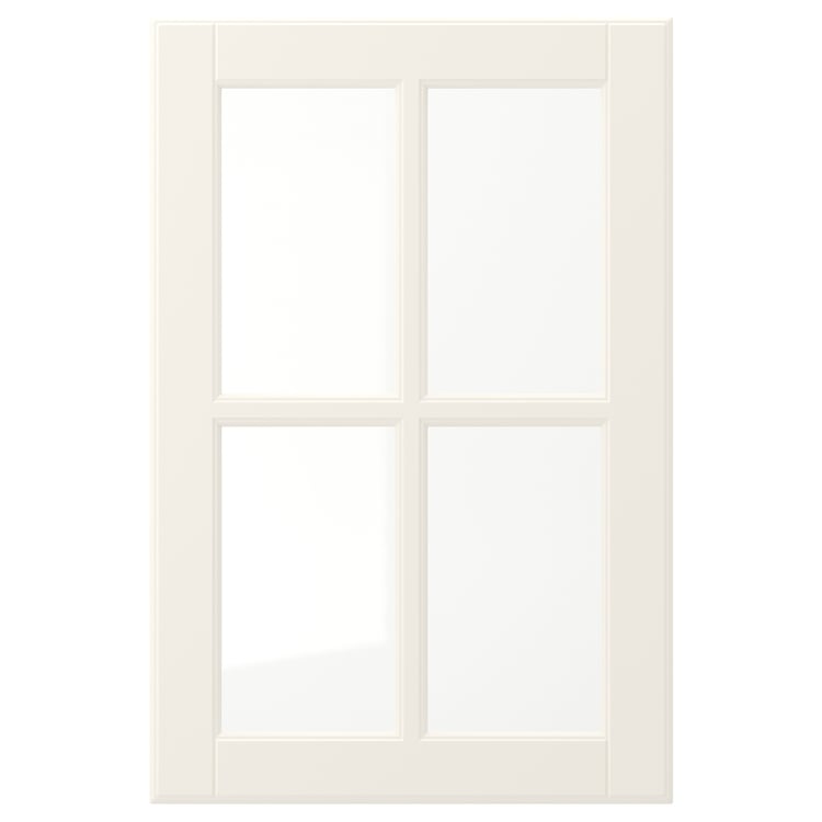 BODBYN glass door, off-white, 40x60 cm - IKEA