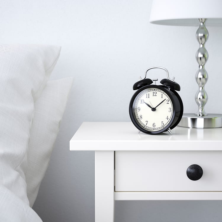 DEKAD alarm clock, black, 10 cm - IKEA