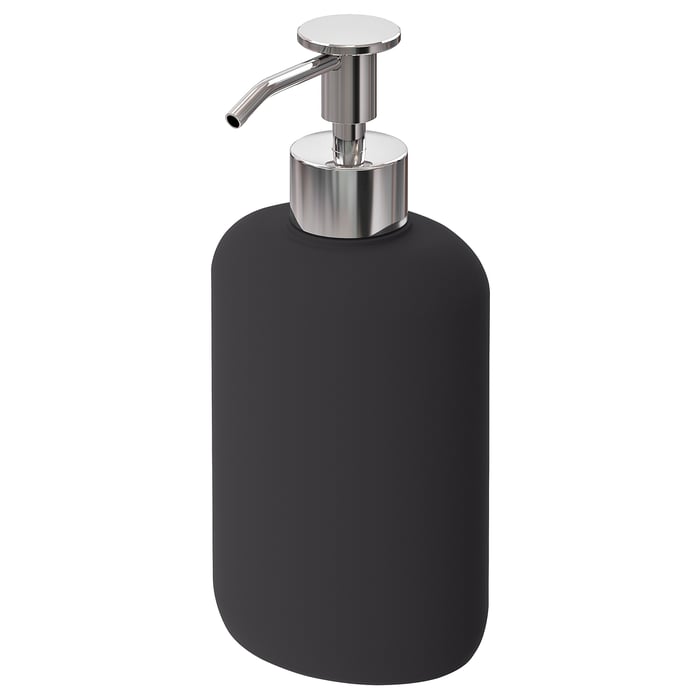 EKOLN soap dispenser, dark grey - IKEA