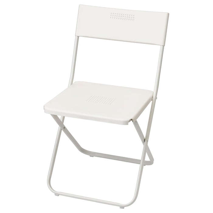 FEJAN chair, outdoor, foldable white - IKEA