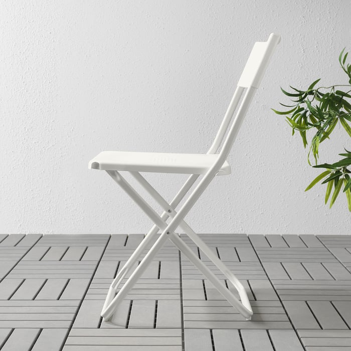 FEJAN chair, outdoor, foldable white - IKEA