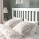 HEMNES bed frame, white stain/Lönset, Queen - IKEA