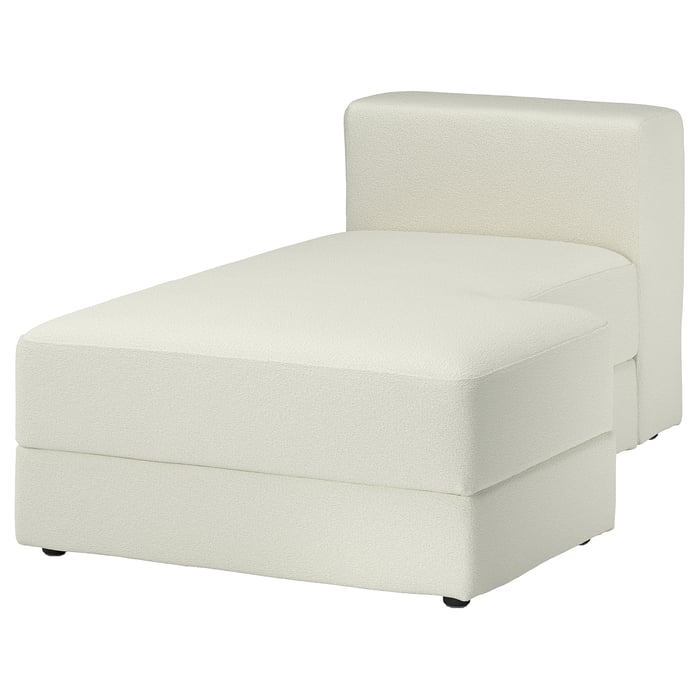 JÄTTEBO chaise longue module, right, Axvall off-white - IKEA