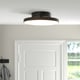 KABOMBA LED ceiling lamp, matt/black, 36 cm - IKEA
