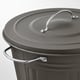 KNODD bin with lid, grey, 16 l - IKEA