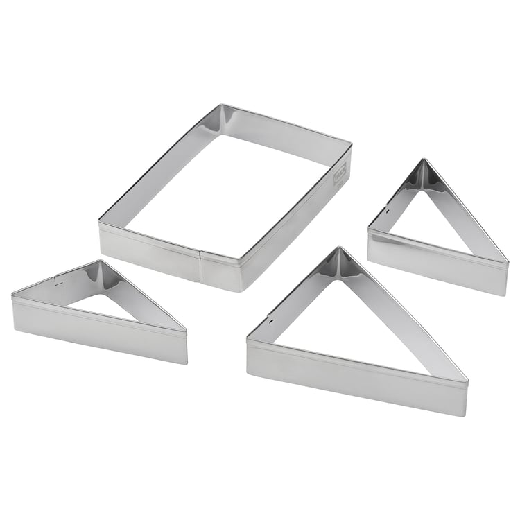 LÄTTBAKAD cookie cutter, set of 4, stainless steel - IKEA