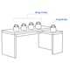 MALM desk with pull-out panel, white, 151x65 cm - IKEA