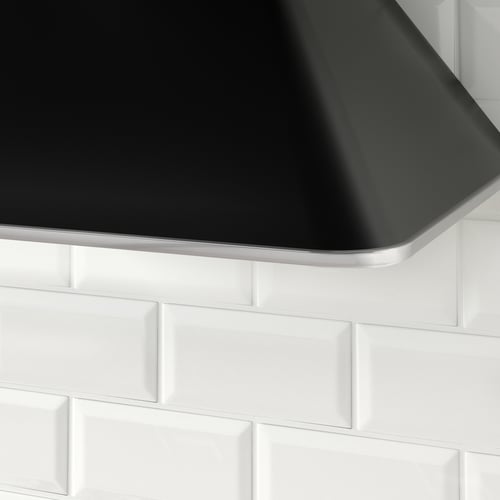 MATTRADITION wall mounted extractor hood, black, 60 cm - IKEA