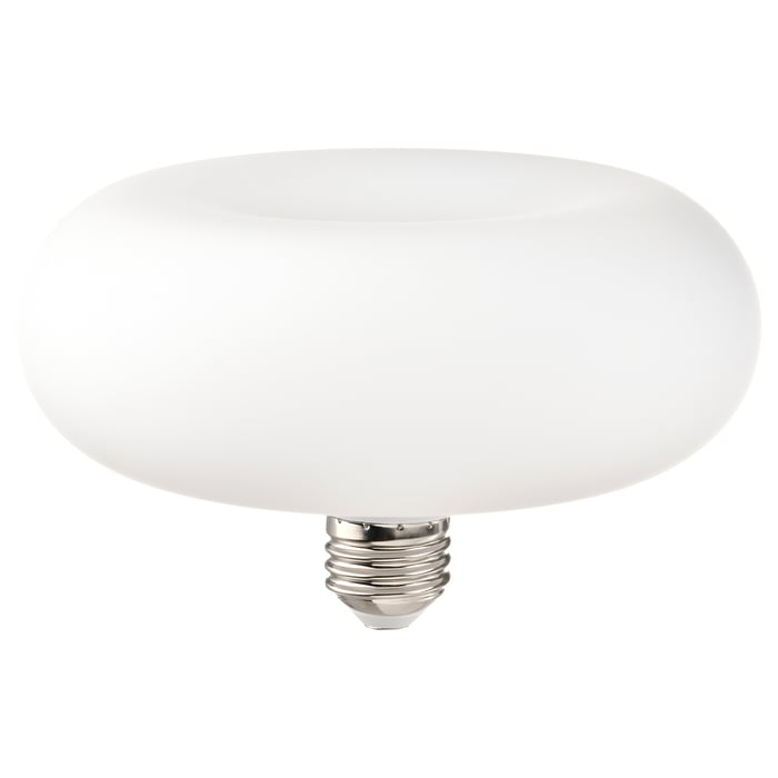 MOLNART LED bulb E27 120 lumen, donut-shaped opal white, 2400 K - IKEA