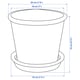 MUSKOTBLOMMA plant pot with saucer, in/outdoor terracotta, 15 cm - IKEA