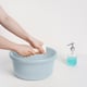 PEPPRIG 3-piece bucket set with lid, grey/blue - IKEA