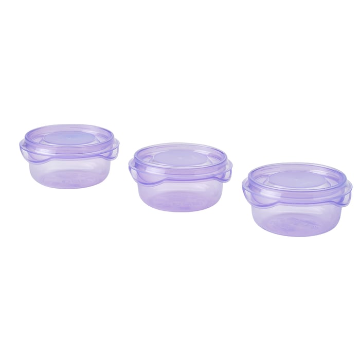 PRUTA food container with lid, lilac, 70 ml - IKEA