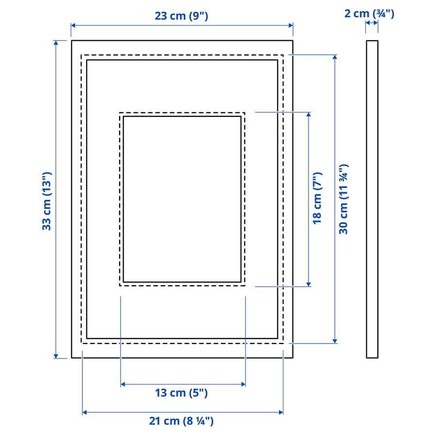 SILVERHÖJDEN frame, gold-colour, 21x30 cm - IKEA