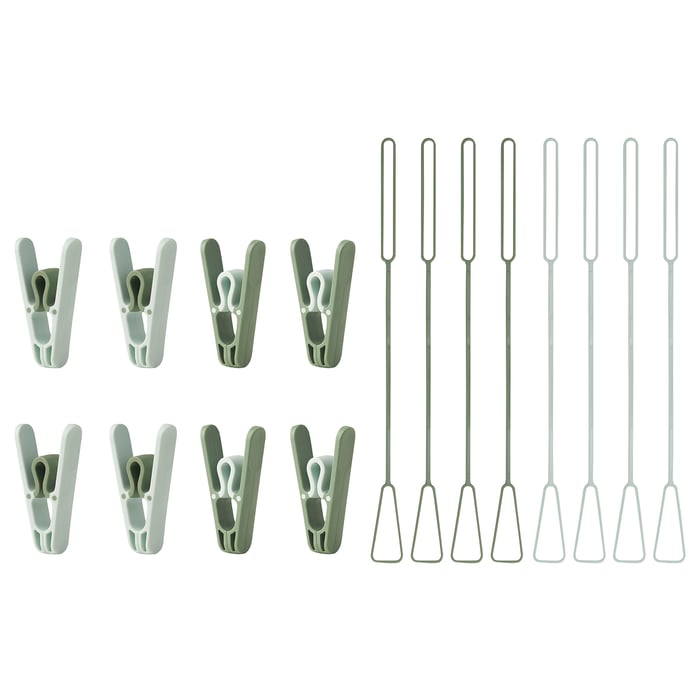 SLIBB hanging clothes peg, green - IKEA