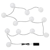 SOLVINDEN LED lighting chain with 12 lights, battery-operated white - IKEA