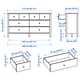 STOREMOLLA chest of 8 drawers, grey-brown stained, 171x50x91 cm - IKEA