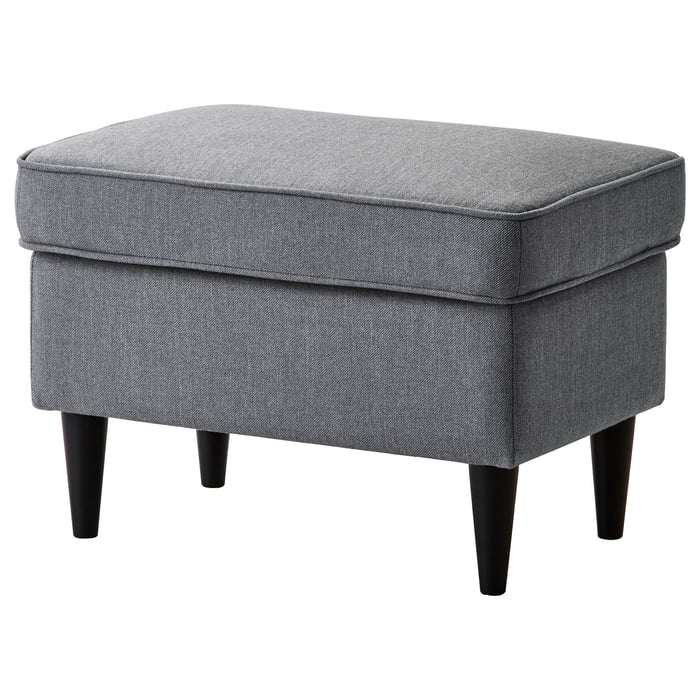 STRANDMON footstool, Nordvalla dark grey - IKEA