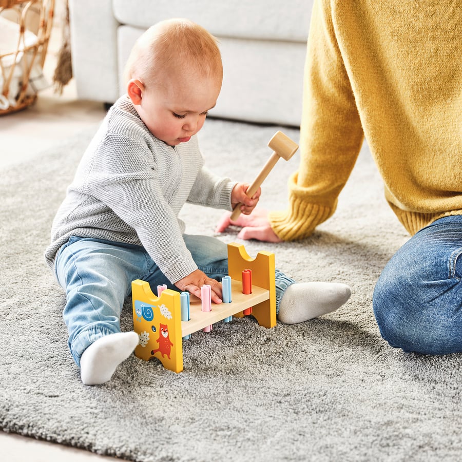 UPPSTÅ toy hammering block, multicolour - IKEA